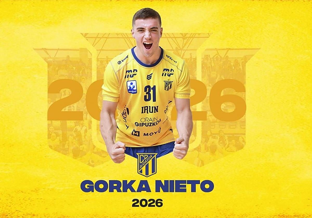 Gorka Nieto renueva con el Bidasoa Irun hasta 2026 | El Diario Vasco